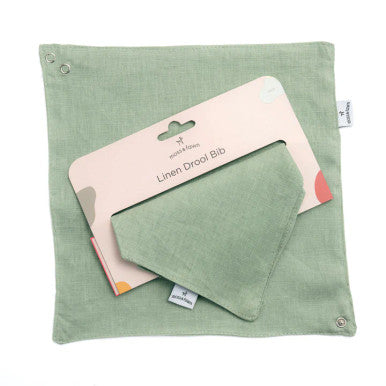 100% Linen Drool Bib ( Fern ) – SAM & SAB BABY STORE